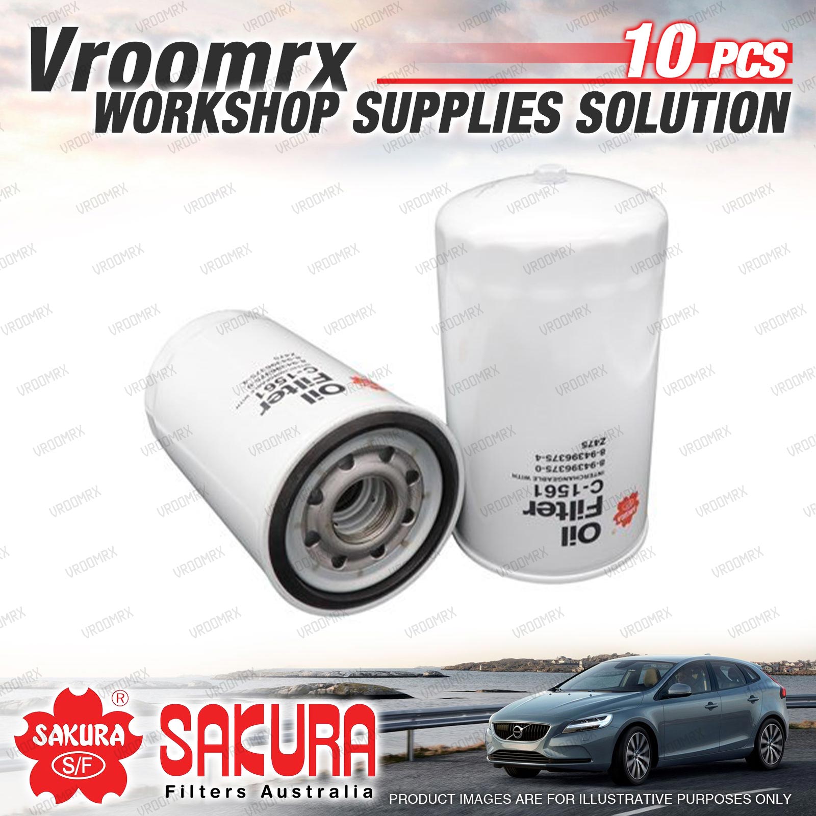 10 Sakura Oil Filter for Isuzu F Ser FFR FSR FTR FRD FRR FTS FRS FSD 32 ...